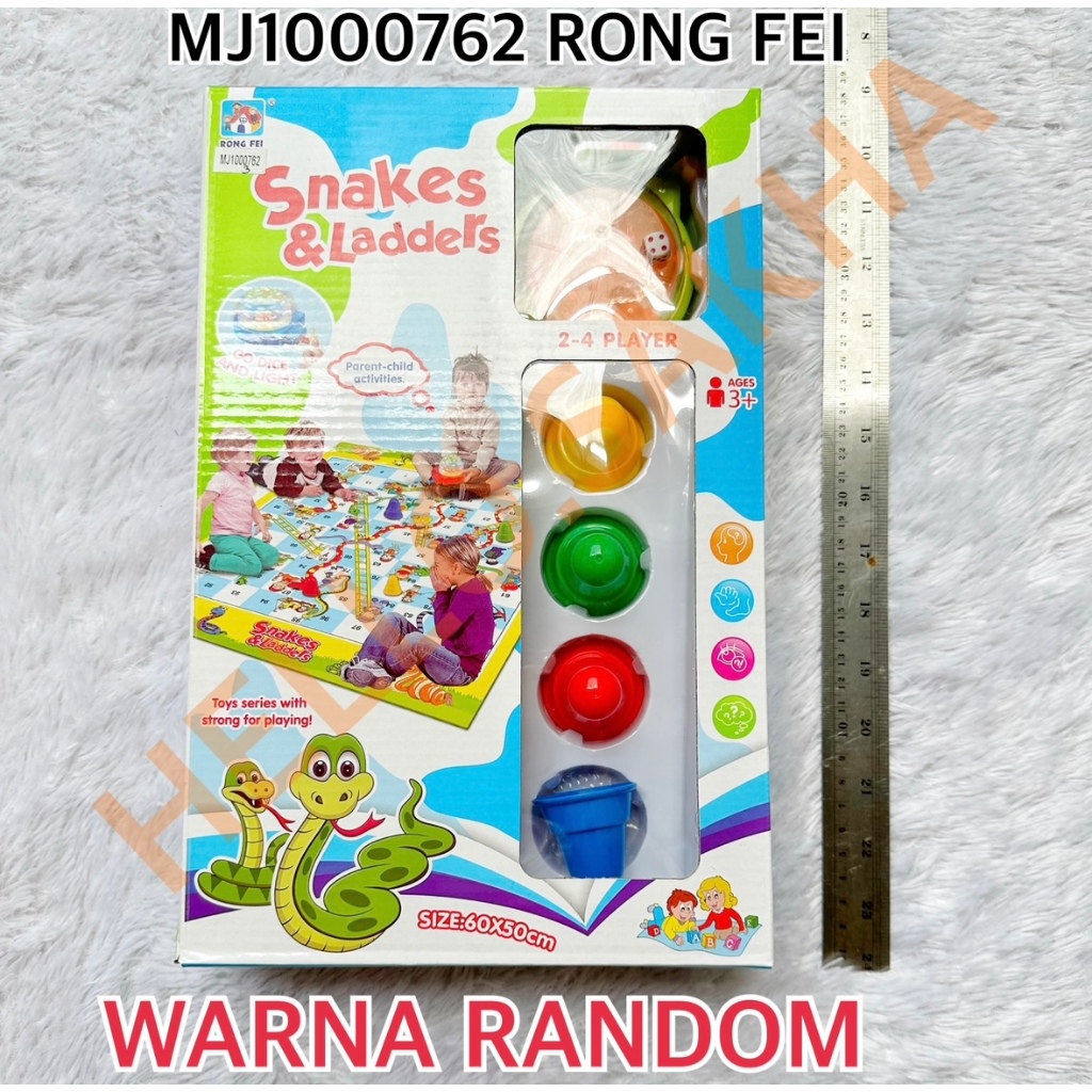 Jual MAINAN MJ1000762 SNAKES & LADDERS MERK RONG FEI ULAR TANGGA JUMBO ...