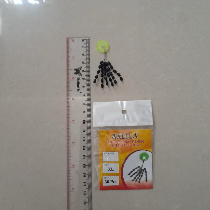 Jual Aksesoris Pancing Stopper Bulat / Batang Hitam isi 18 pcs / sachet ...
