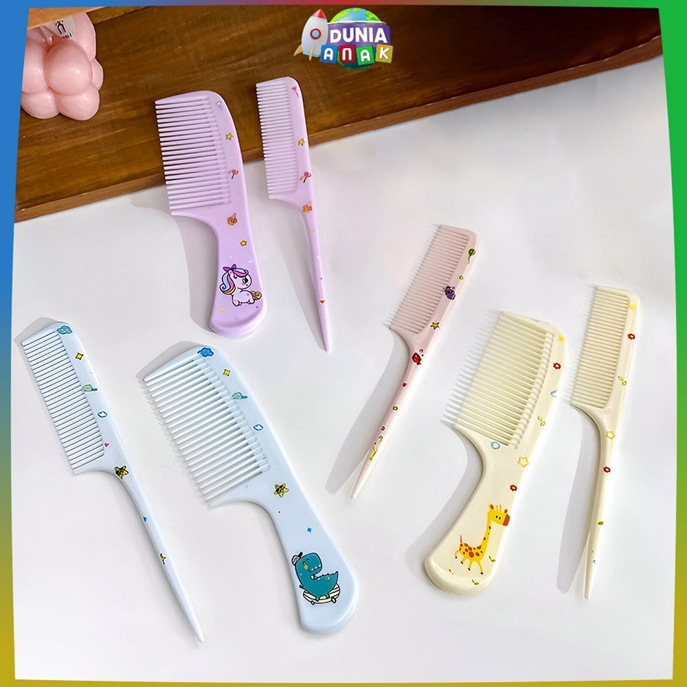 Jual Hair Comb Sisir Anak Set Isi 2pcs Karakter Kartun Lucu / Sisir ...
