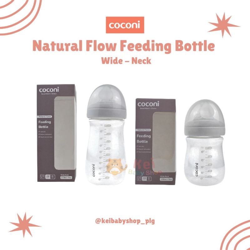 Jual Coconi Wide Neck Baby Bottle 150ml 270ml / Botol Susu Bayi Wide ...