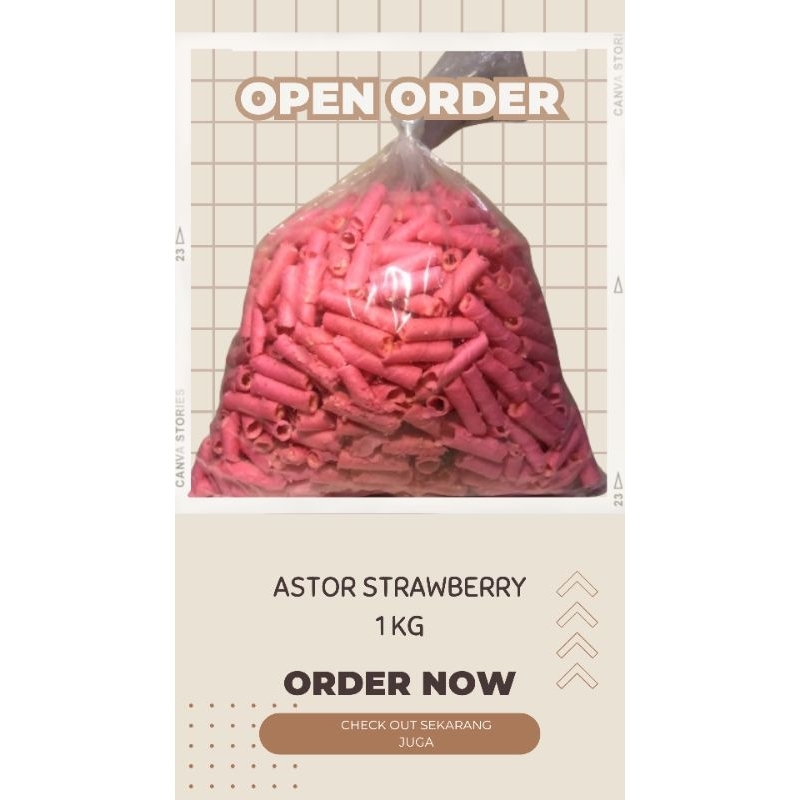 Jual ASTOR RASA STRAWBERRY 1 KG // ASTOR MANIS 1KG // ASTOR PINK 1KG ...