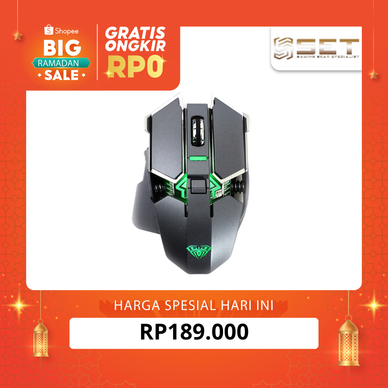 Jual Mouse Gaming AULA Wireless SC-300 Rechargeable Lithium 2.4GHz ...