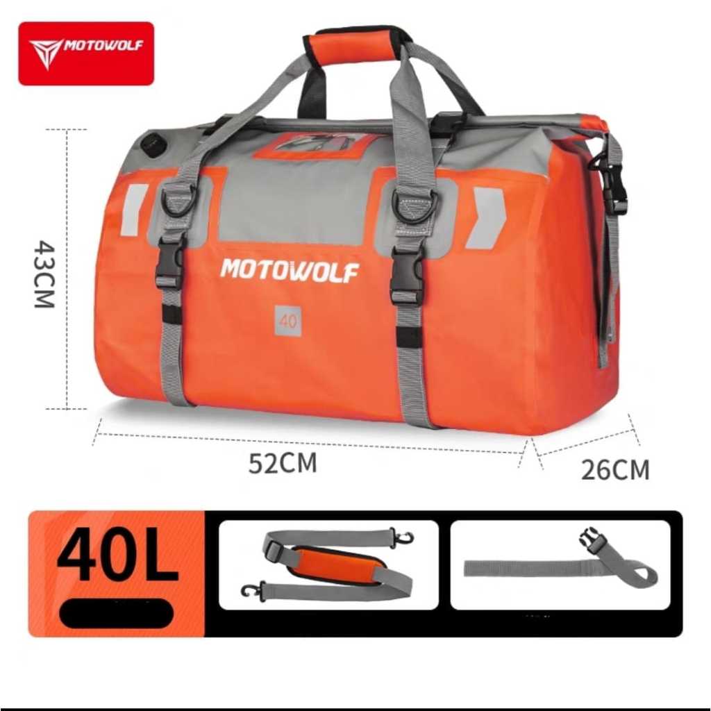 Jual Dry Bag Motor Motowolf Mdl 0717 Tas Touring traveling waterproof ...