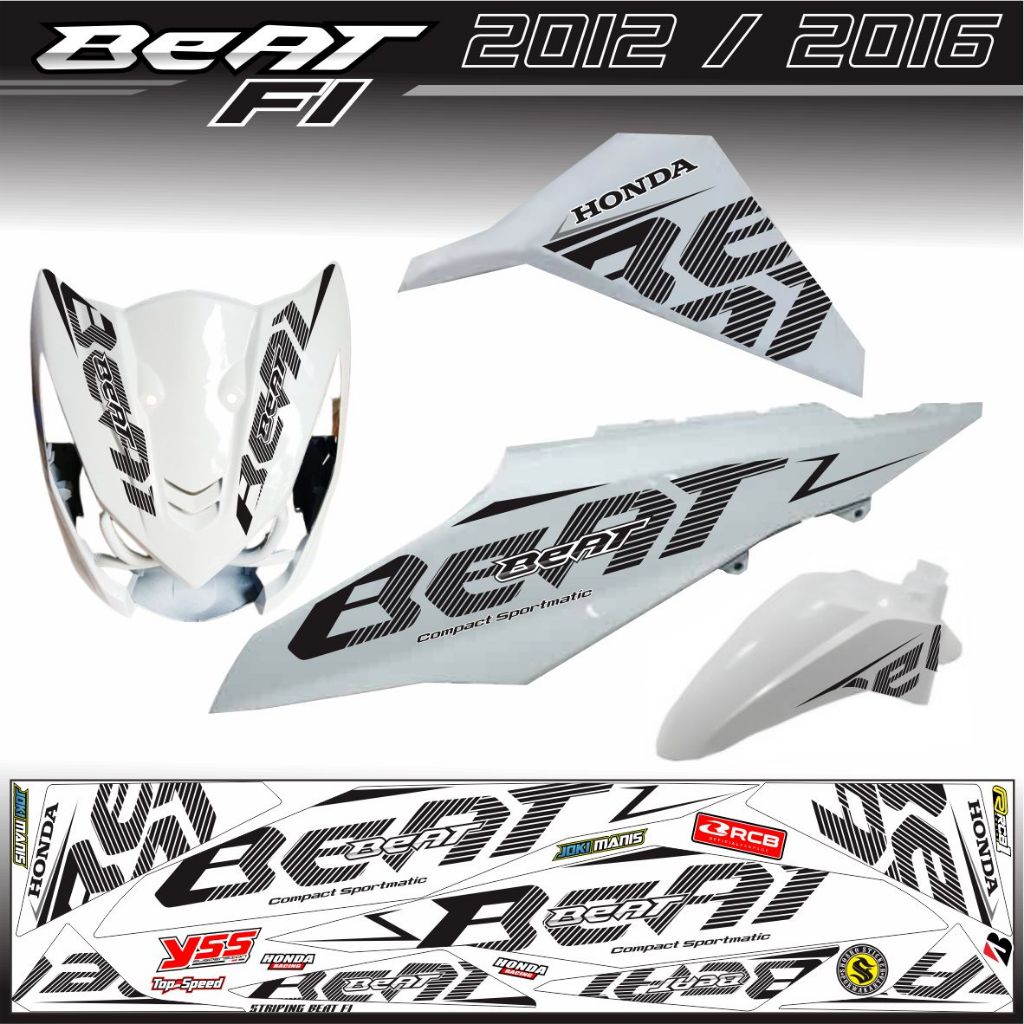 Jual STRIPING MOTOR HONDA BEAT FI DECAL CUSTOM VARIAN SIMPEL MODEL ...