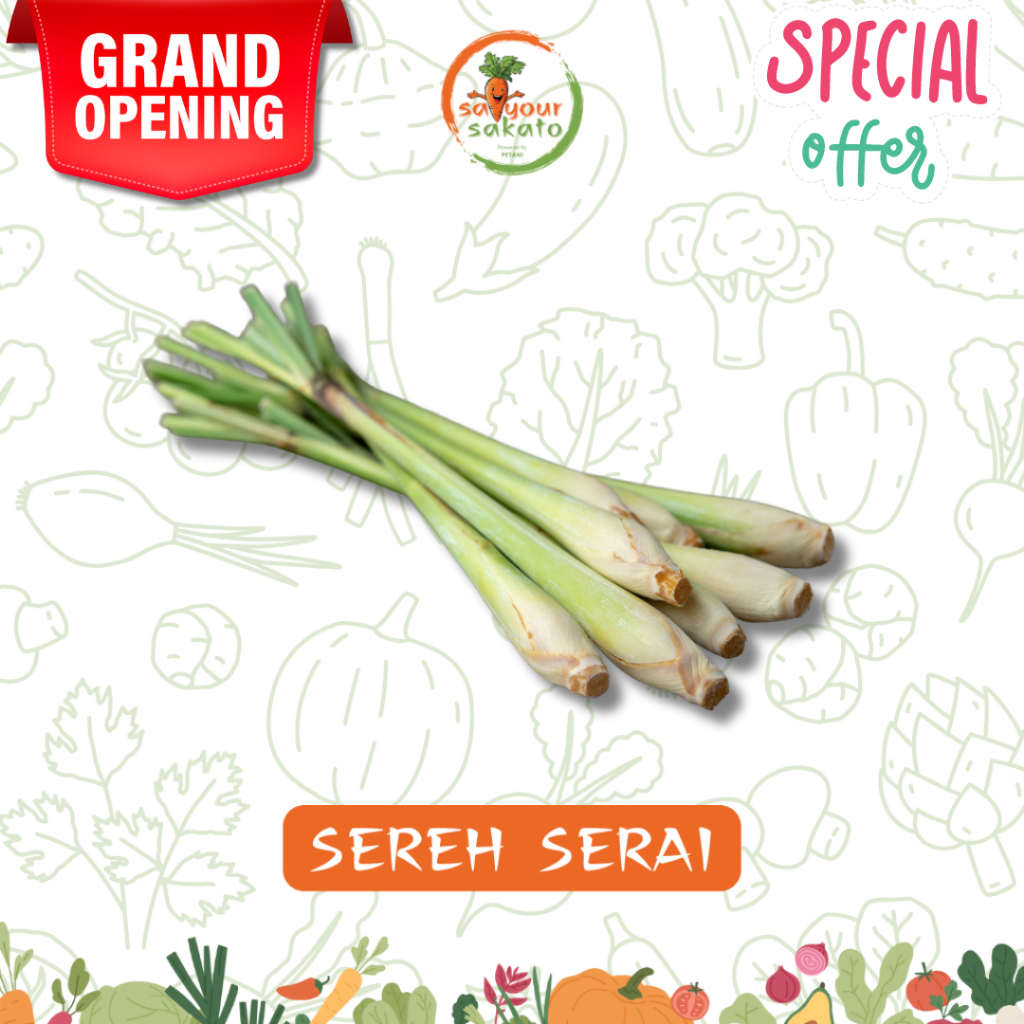 Jual Sereh atau Serai Per Ikat Saiyour Sakato | Shopee Indonesia