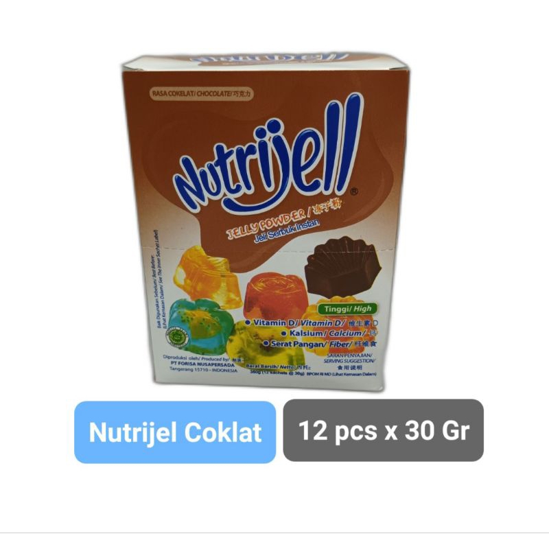 Jual Nutrijel Coklat 1 Box isi 12 pcs @ 30 Gram | Shopee Indonesia