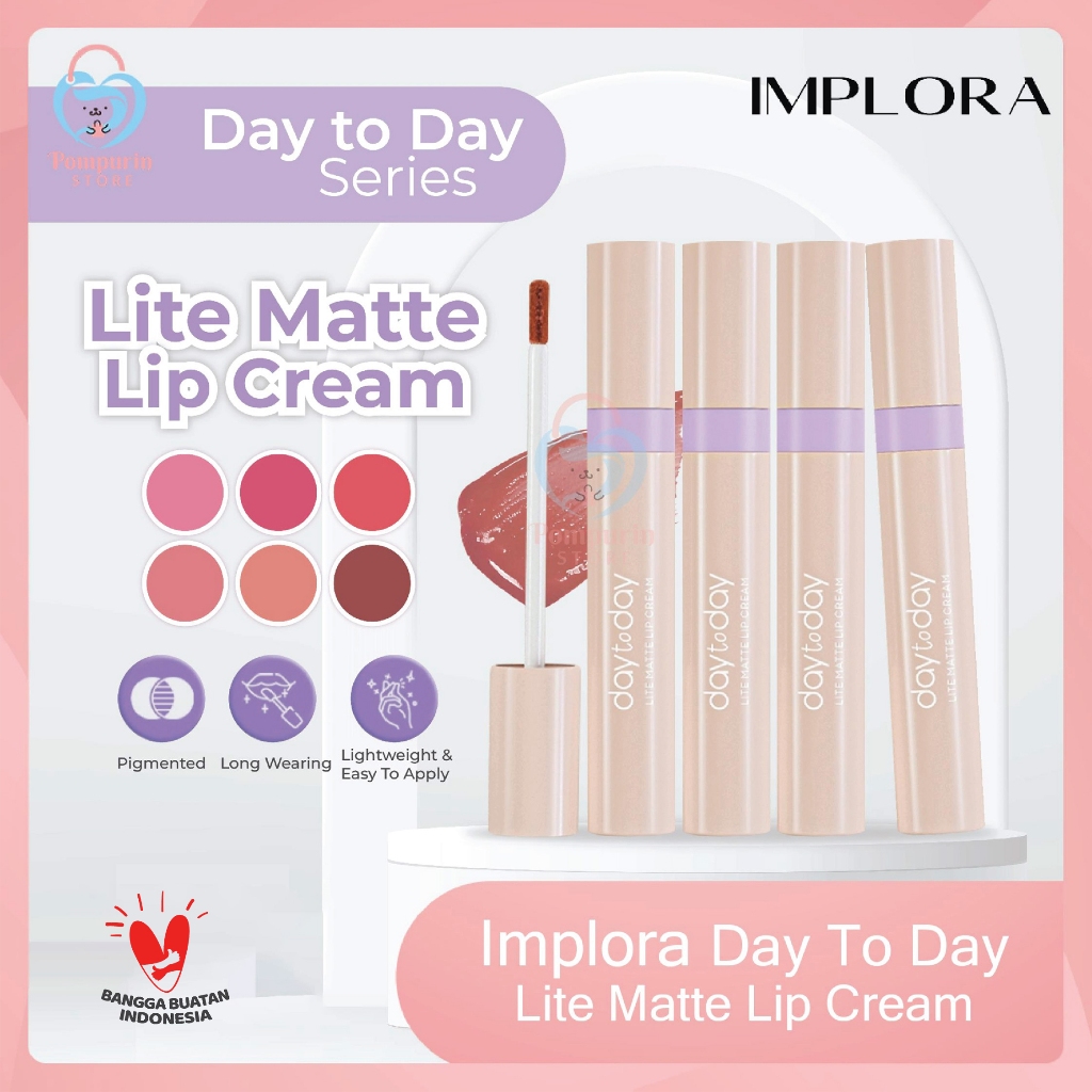 Jual Implora Day to Day Series Lite Matte Lip Cream - Implora Lip Cream ...