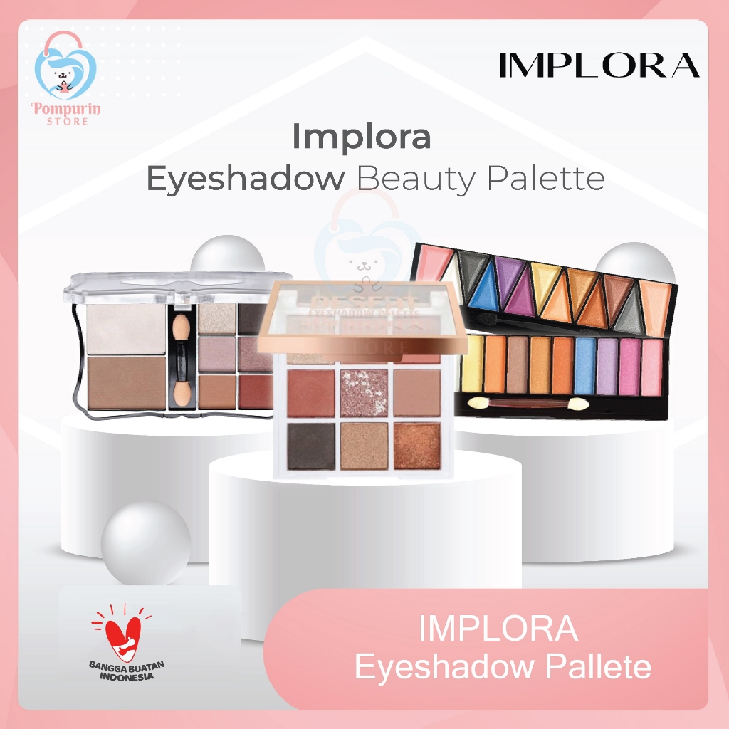 Jual IMPLORA Eyeshadow Beauty Palette | Shopee Indonesia
