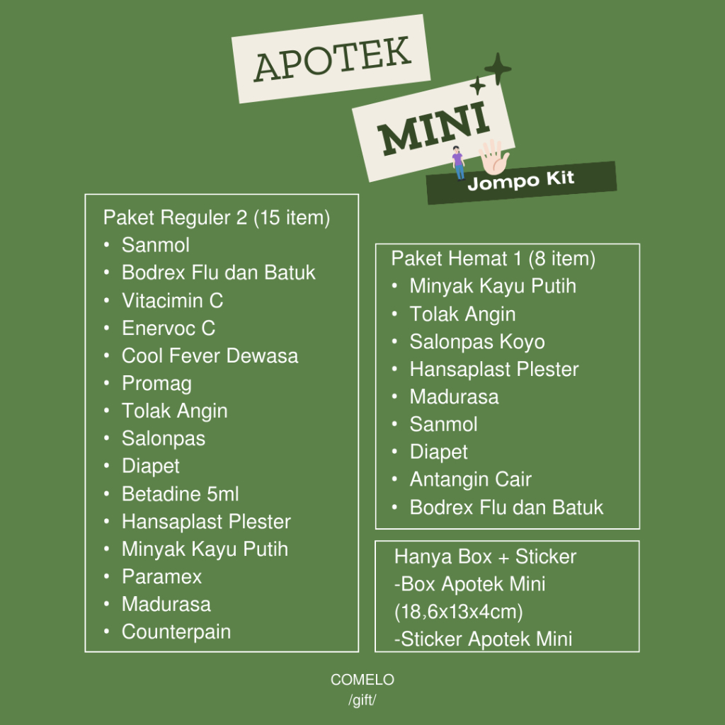 Jual (READY STOCK) Kado Apotek Mini | Kado Ulang Tahun Unik | Lucu ...
