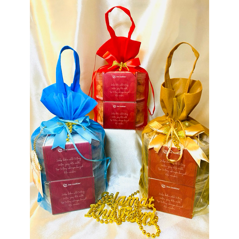 Jual HAMPERS LEBARAN 2024 ina cookies untuk kerabat/kolega isi 1/2/3/4 ...