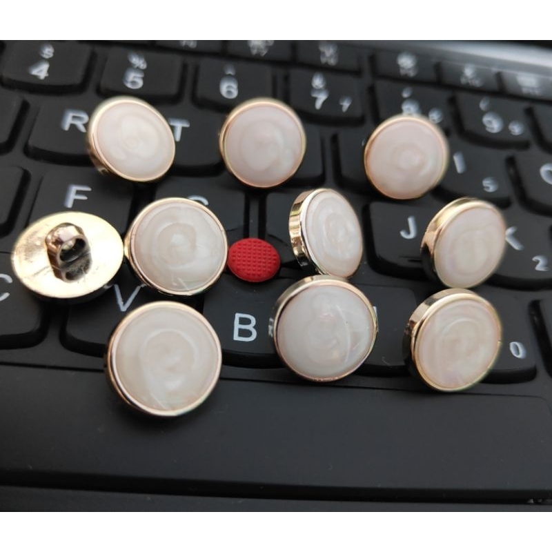 Jual 12 Pcs Kancing Mutiara Mewah Abstract Motif Clasik Memer | Shopee ...