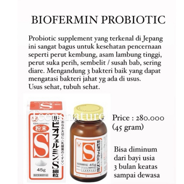 Jual BIOFERMIN PROBIOTIC JAPAN | Shopee Indonesia