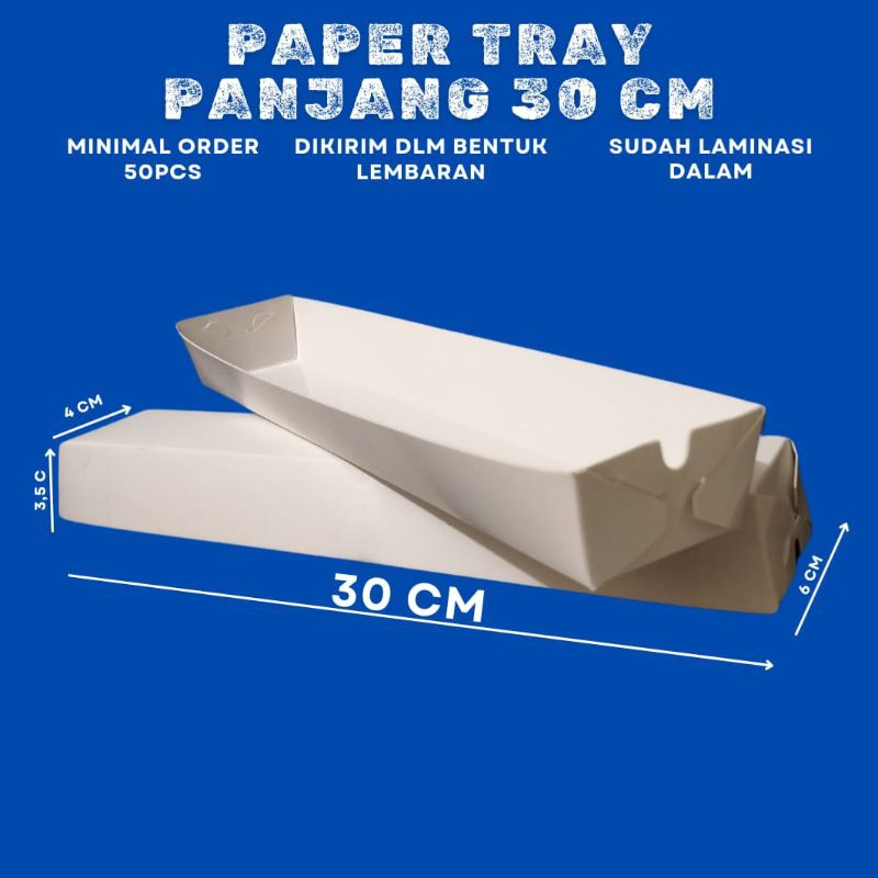 Jual Paper Alas Wadah Kertas Panjang 30cm | Shopee Indonesia