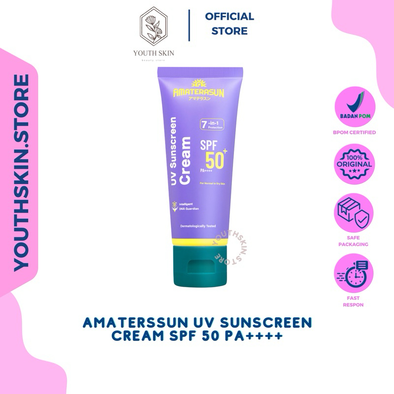 Jual AMATERASUN UV Sunscreen Cream SPF 50+ PA++++ 50 gr | Shopee Indonesia