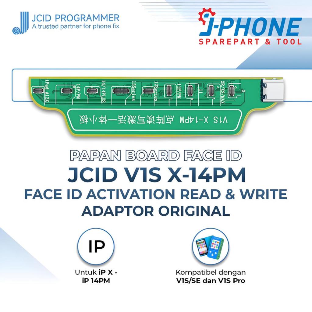 Jual BOARD JCID V1S X-14PM FACE ID ACTIVATION / READ & WRITE ADAPTOR ORIGINAL | Shopee Indonesia