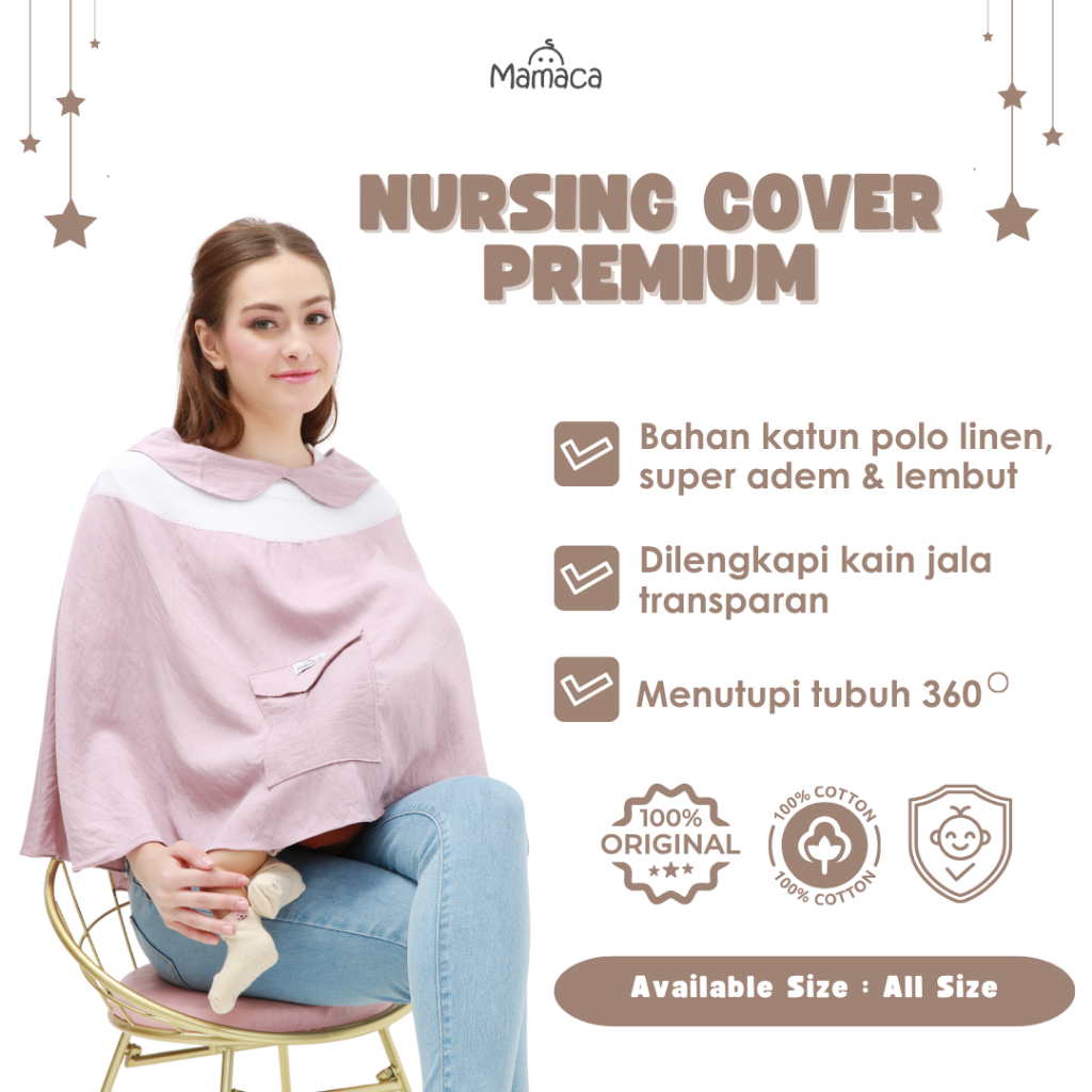 Jual Mamaca Nursing Cover Premium - Apron Menyusui Bayi - Penutup ...
