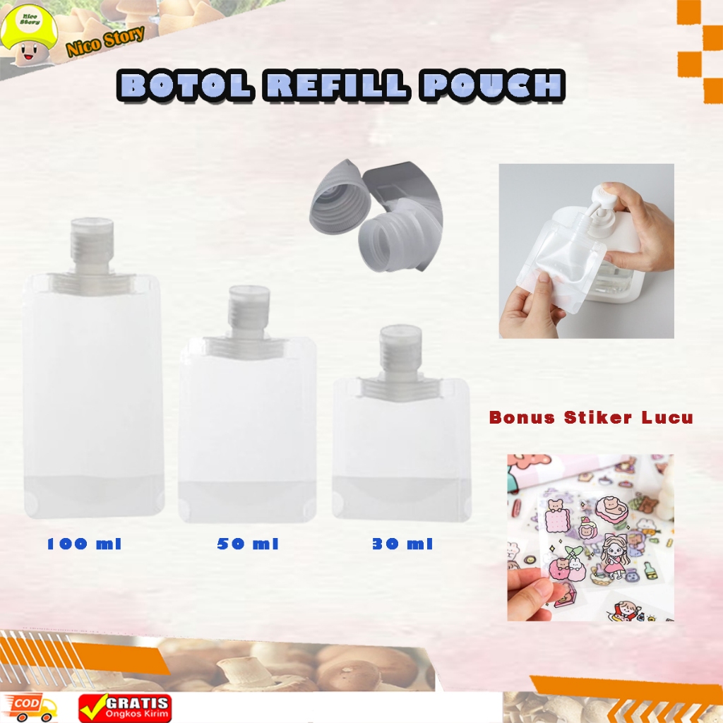 Jual (NCS) Botol Refill Pouch Tas Dispenser Bag Aesthetic Buat Travel ...