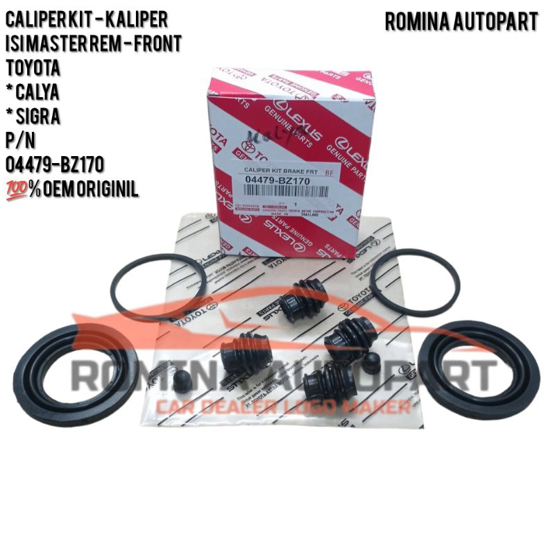 Jual CALIPER - KALIPER KIT SEAL - KIR REM DEPAN TOYOTA CALYA - SIGRA ORIGINAL 1SET BERGARANSI ...