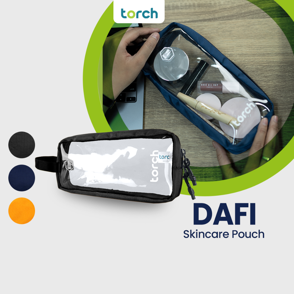 Jual TORCH Dafi Skincare Pouch Tas Make Up Alat Mandi Bag Organizer ...