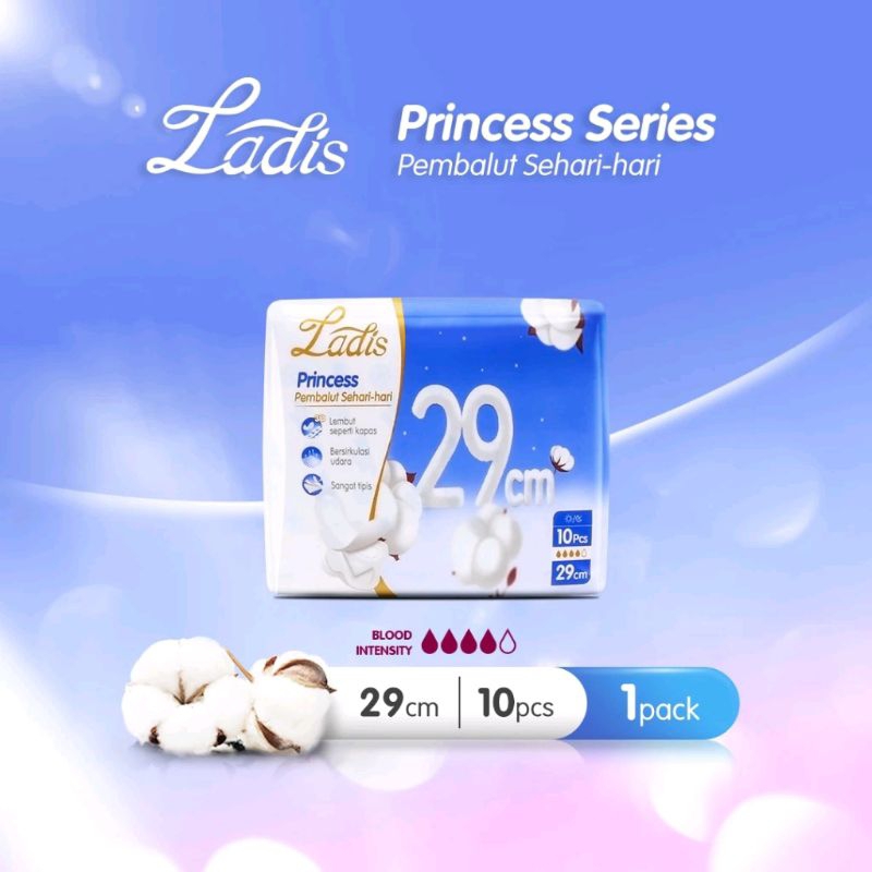 Jual [1 PACK] LADIS Princess Series Pembalut Sehari-hari [UKURAN 29cm] - Pembalut Menstruasi ...