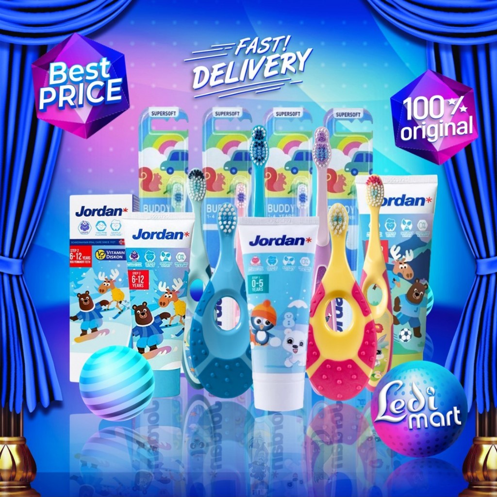 Jual Jordan Oral Care Kids Series - Toothbrush - Sikat Gigi ...