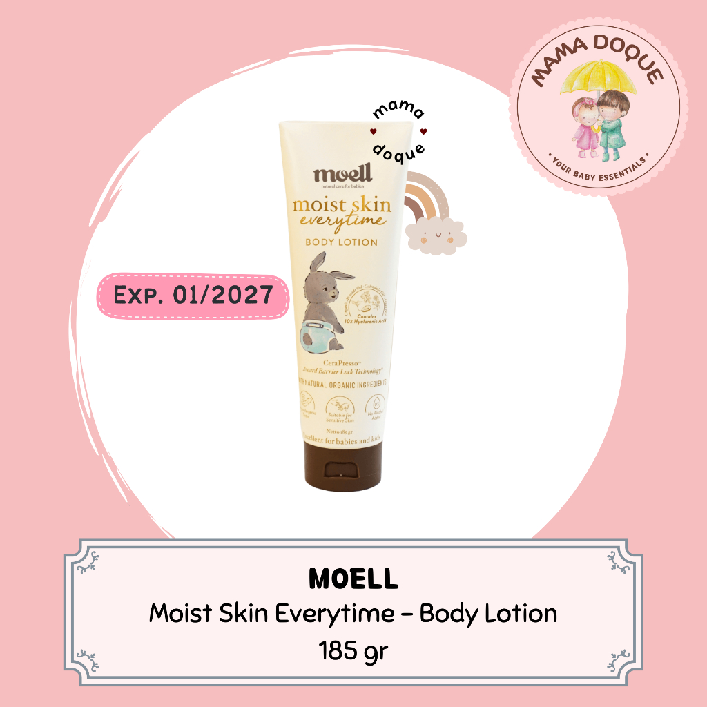 Jual Moell Moist Skin Everytime Body Lotion 185gr | Shopee Indonesia