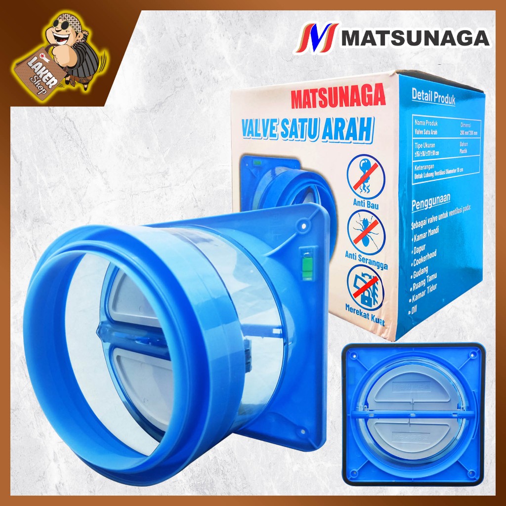 Jual MATSUNAGA 6 INCH INLINE DUCT CHECK VALVE | Shopee Indonesia