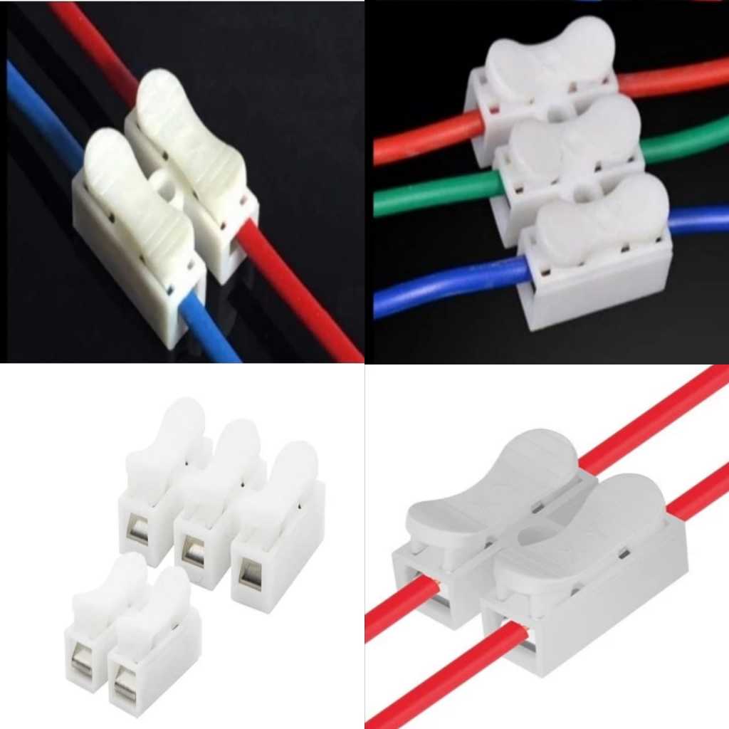 Jual Kabel Terminal Quick Connector Cable Sambung CH2 Jepit 2 3 Jalur ...