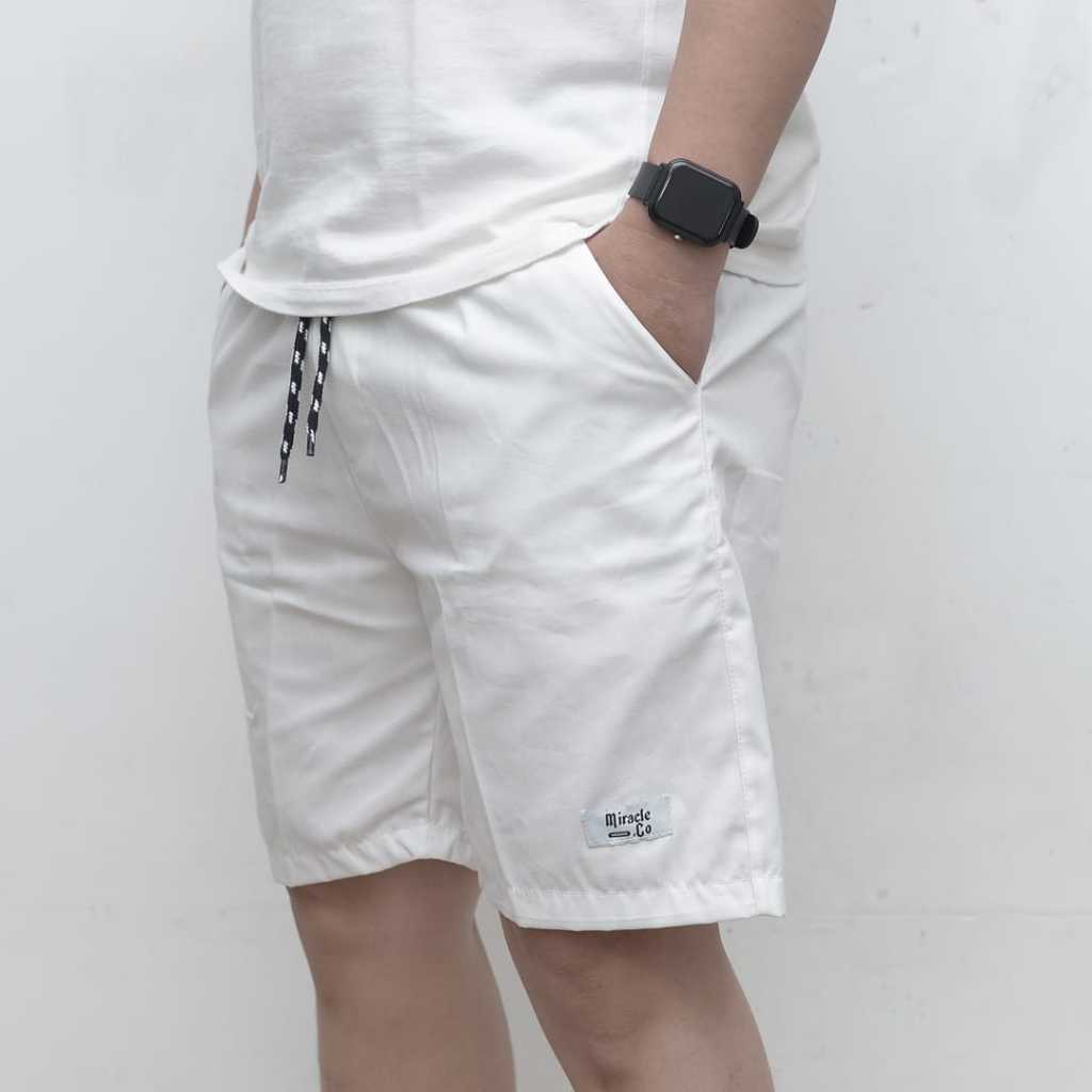 Jual Celana Pendek Boardshort Shortpants Pria Wanita Dewasa Putih Distro Original Miracle.co ...
