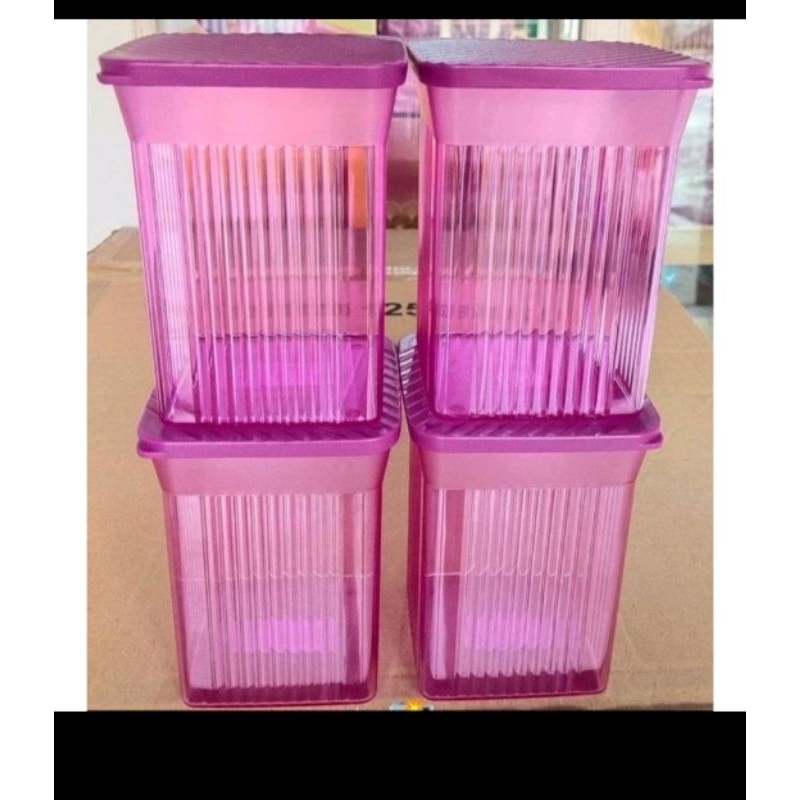 Jual family mate square Tupperware 2pc ya WARNA UNGU | Shopee Indonesia