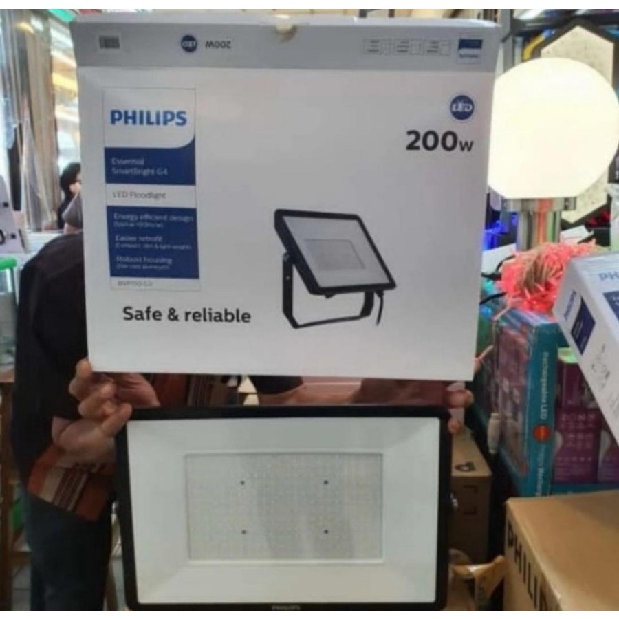 Jual LAMPU SOROT PHILIPS BVP150 200 WATT LED FLOOD LIGHT BVP 150 200W | Shopee Indonesia