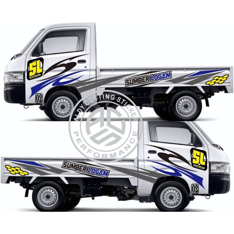 Jual STICKER STICKER CUTTING MOBIL PICK UP NEW CARRY BISA CUSTOM NAMA ...