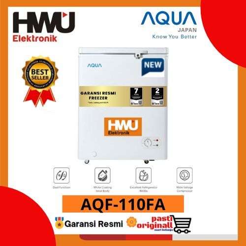 Jual AQUA AQF110FA FREEZER BOX CHEST FREEZER 100L DUAL FUNCTION AQF ...