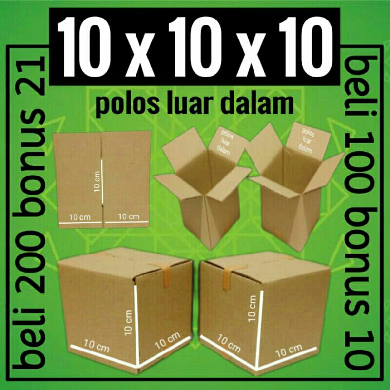 Jual Kardus karton box packing 10x10x10 | Shopee Indonesia