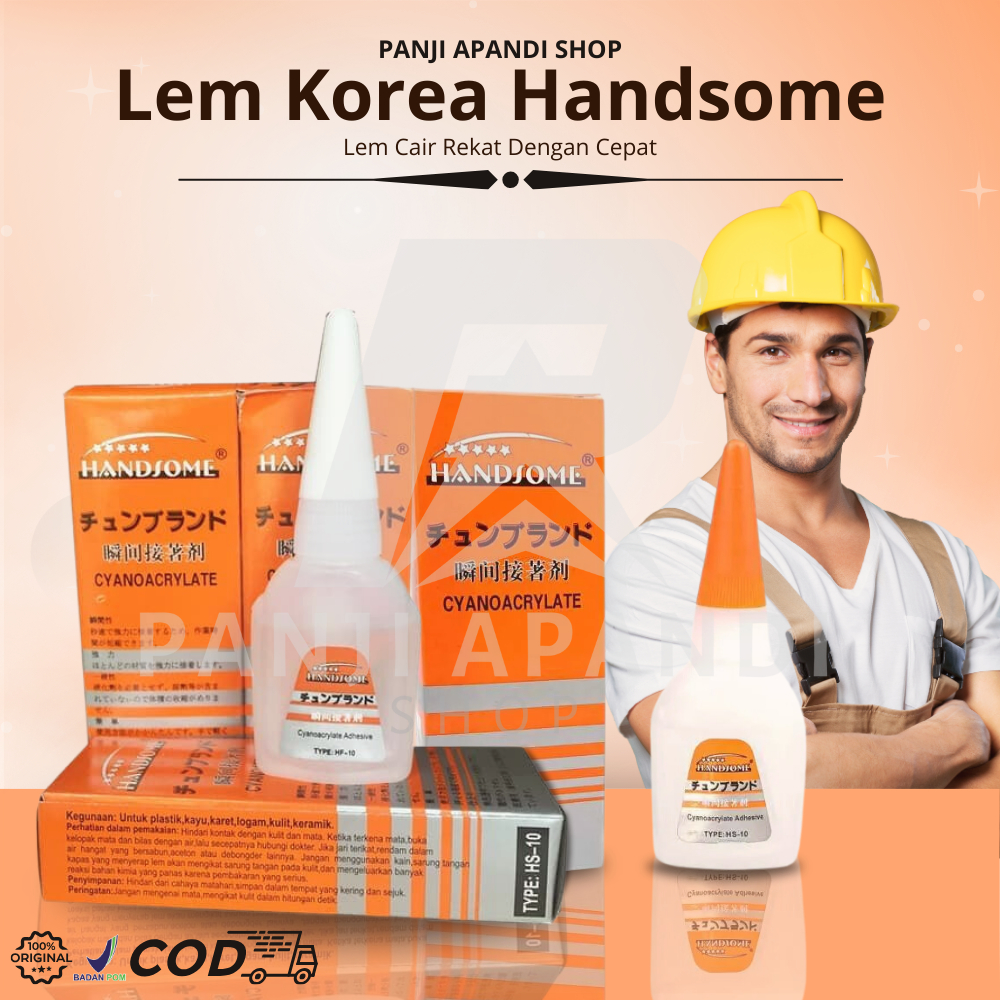 Jual Lem Korea Cair HANDSOME Ori Super Lengket | PANJI APANDI SHOP ...