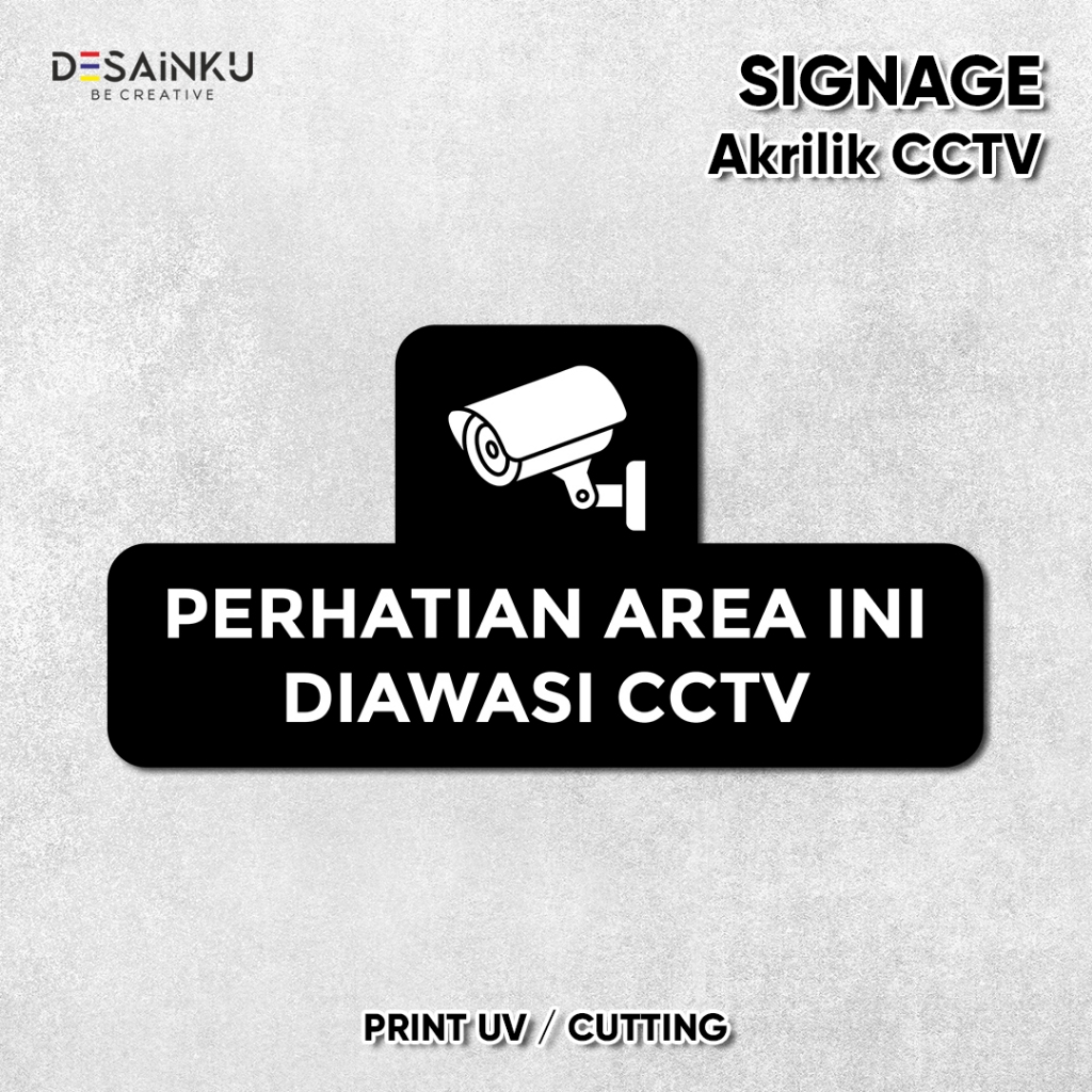 Jual Sign Akrilik CCTV UV Print / Signage Akrilik CCTV UV Print ...