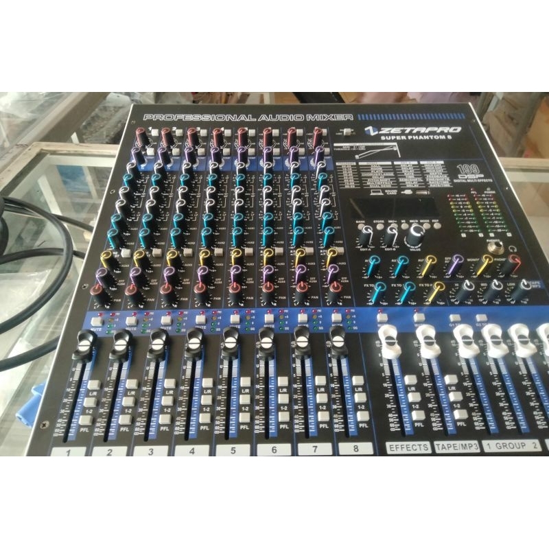 Jual Mixer Zetapro Super Phantom 8 channel mixer zetapro 8 chanel | Shopee Indonesia