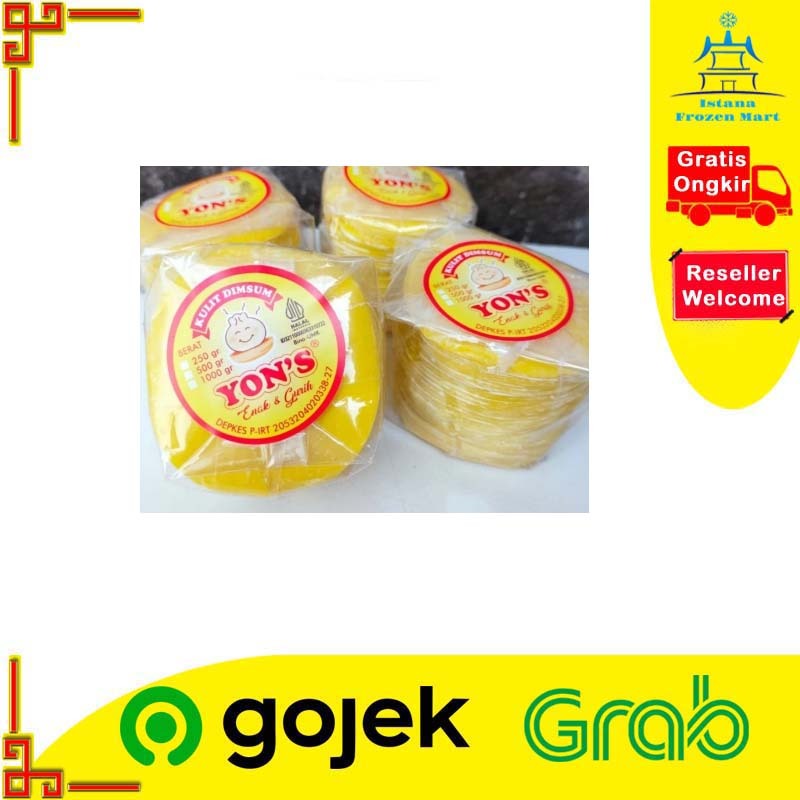 Jual Kulit Dimsum / Gyoza / Kuotie / Siomay (Kuning) - Diameter 9cm isi ...
