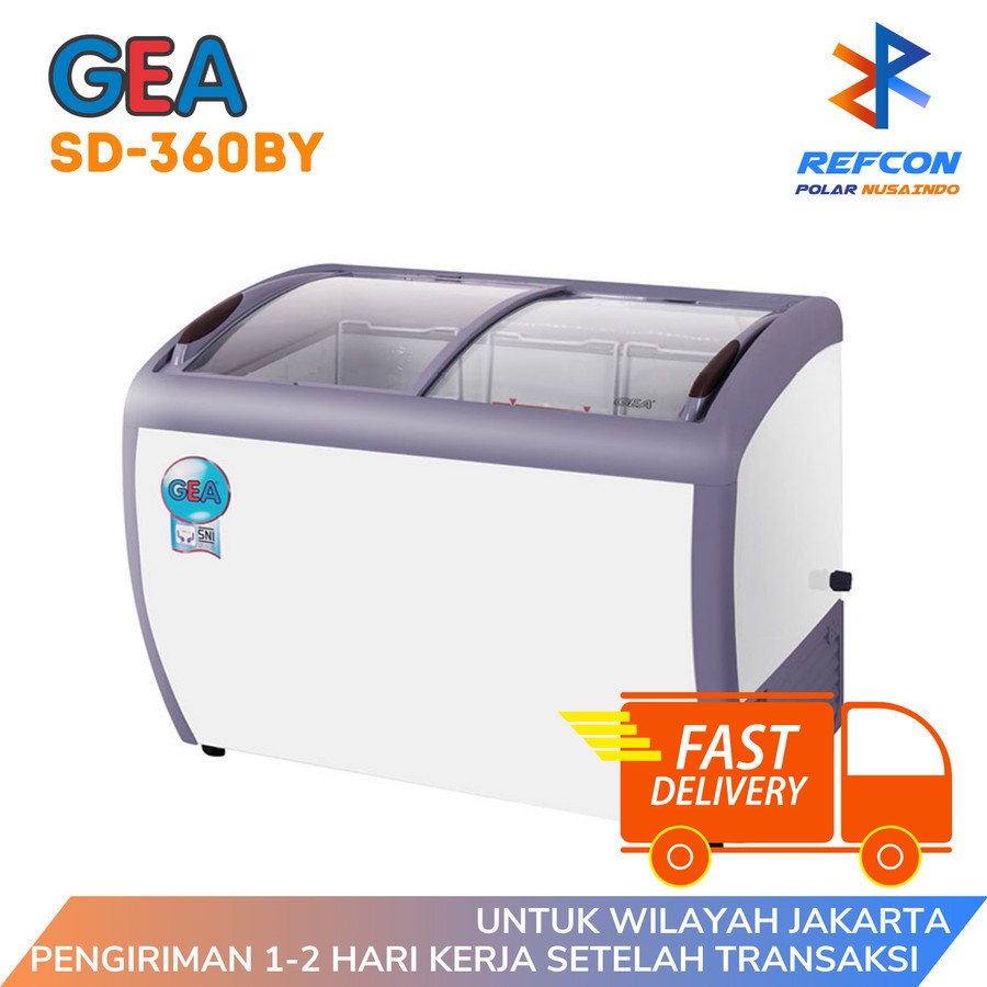 Jual Sliding Curve Glass Freezer GEA SD 360BY / SD360BY 360 Liter Pintu Kaca Cembung | Shopee ...