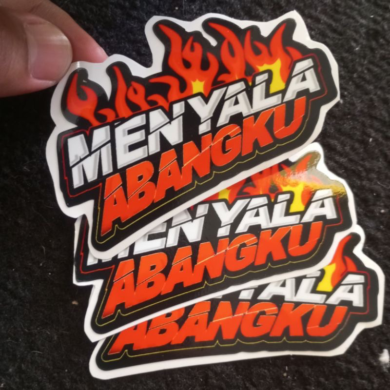 Jual STICKER VIRAL MENYALA ABANGKU! MENYALA DALAM KEGELAPAN | Shopee ...