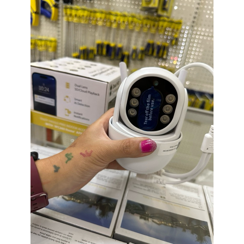 Jual CCTV wireless IP sensor gerak dan cahaya ada lampu dan bisa gerak ...