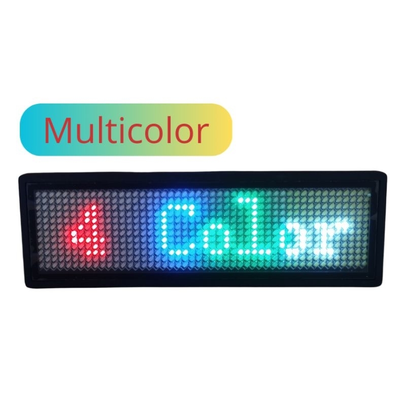 Jual LED Name Tag / LED Badge Custom / Nametag Elektronik / Badge LED / ID Badge elektronik ...