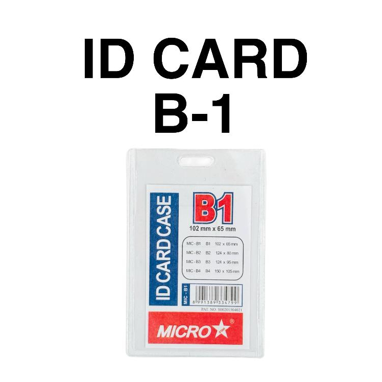 Jual ( DAPAT 20 PCS ) Plastik Mika Tempat Name Tag ID CARD Holder Bening Ukuran B1 65 x 102 / ...