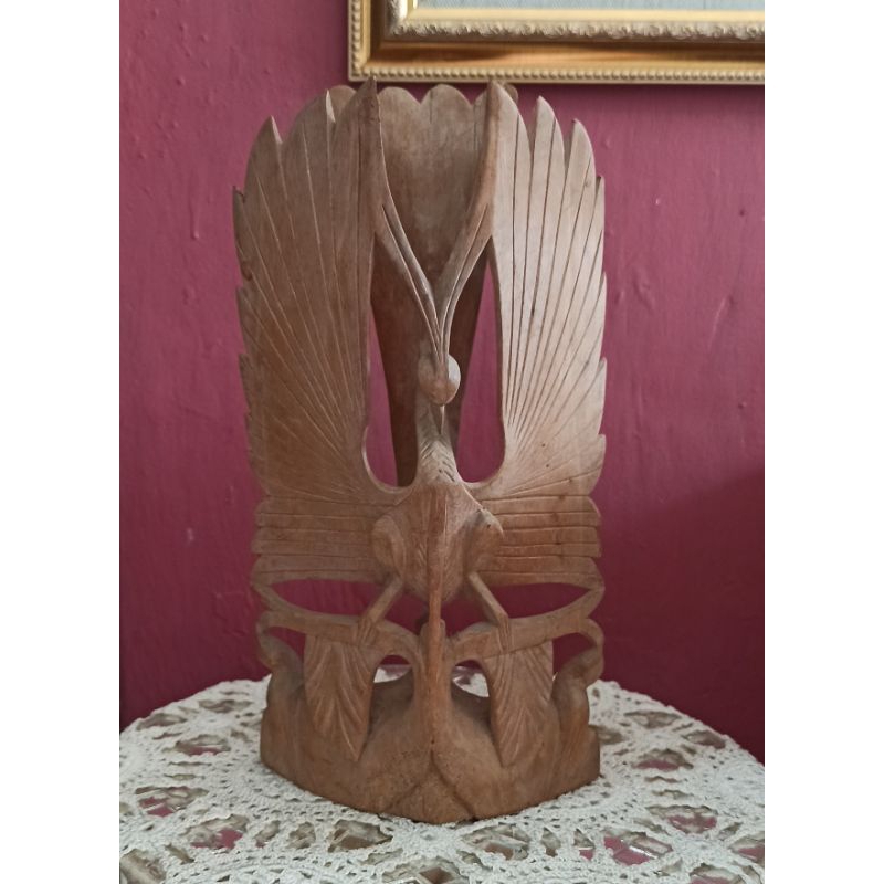 Jual Patung Burung Merak Antik kayu lawas buatan tangan KlasikT: 30cm ...