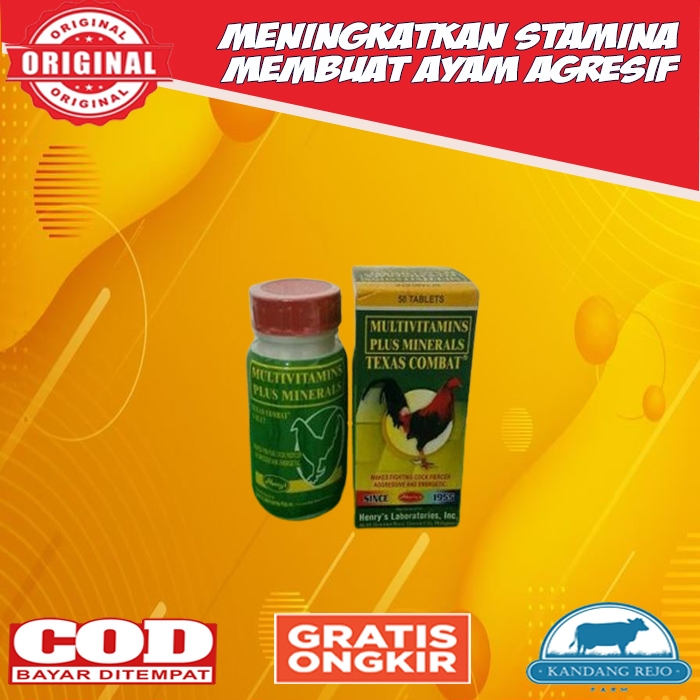 Jual Texas Combat Super Plus Multivitamin Vitamin Suplemen Ayam Aduan ...