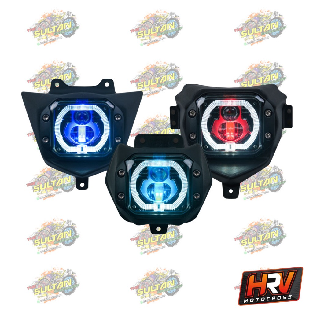 Jual LAMPU DEPAN REFLEKTOR HEAD LAMP LED BILED KLX 150 BF D TRACKER CRF ...