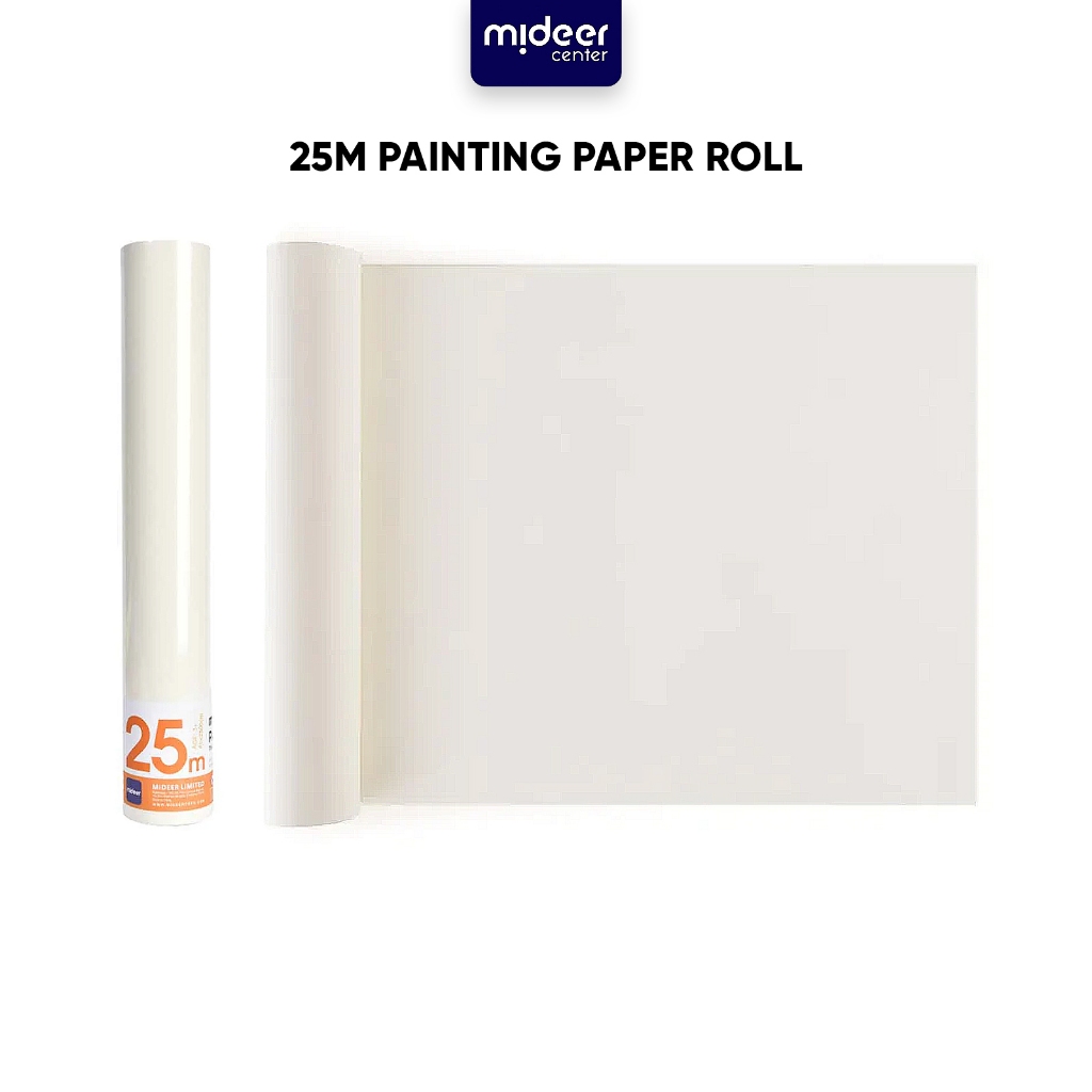Jual Mideer 25m Painting Paper Roll Kertas Gambar Roll 25m Kertas ...