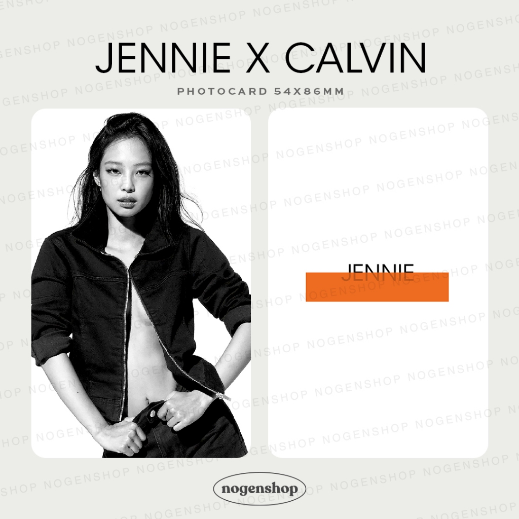 Jual [UNOFFICIAL/FANMADE] PHOTOCARD PC BLACKPINK BP JENNIE X CALVIN KLEIN / CK 2024 | Shopee ...