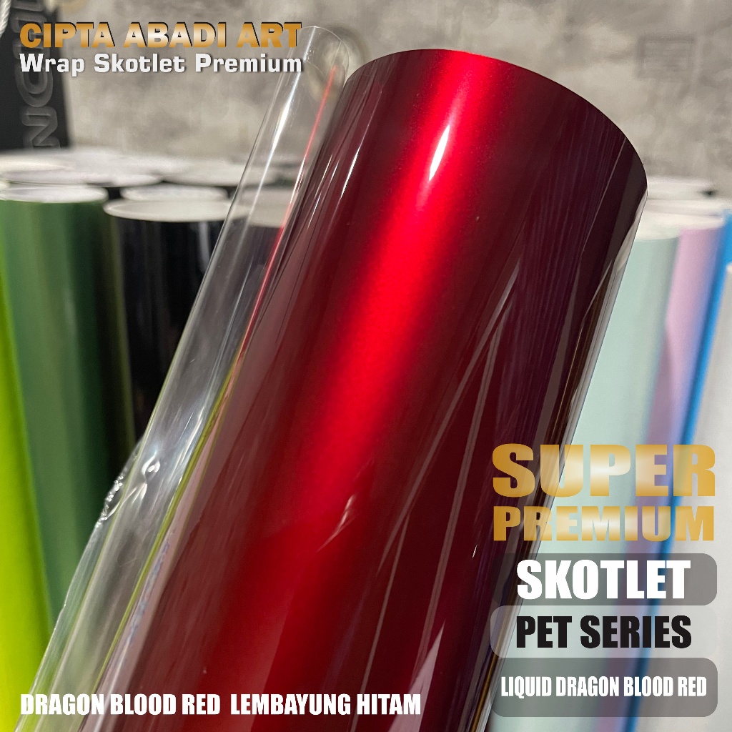Jual Stiker Skotlet Motor Dragon Blood Red Scotlet Merah Lembayung ...