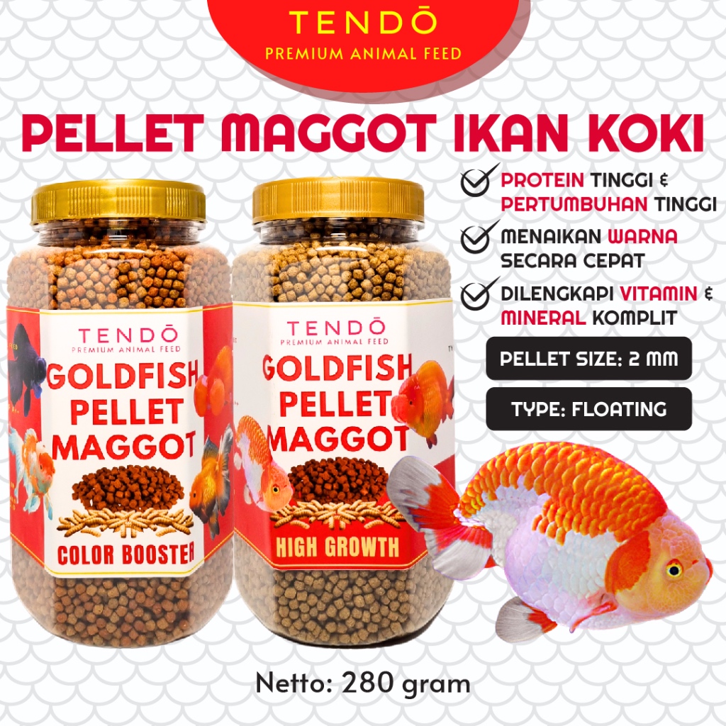 Jual Pelet Ikan Koki Floating Color Booster High Protein Maggot Pakan ...